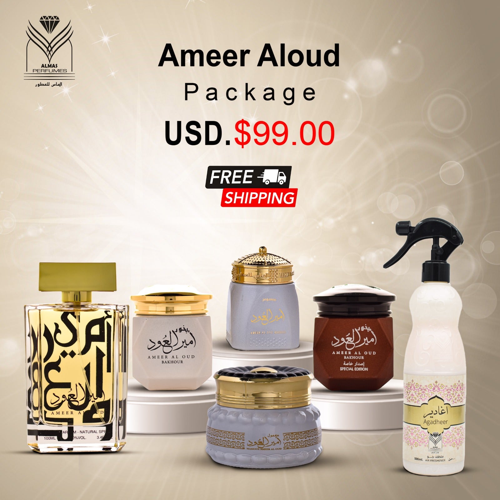 Ameer Al Oud Package – Almas Perfumes Co. USA